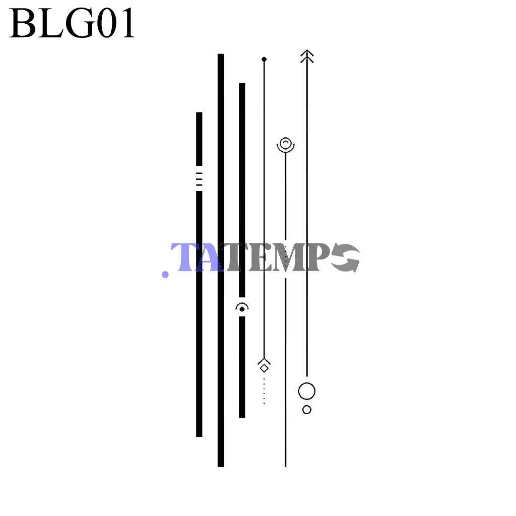 Jual TATEMPO tato temporer - TATO GARIS/GEOMETRIC TATTOO/GEO LINE/GARIS ...