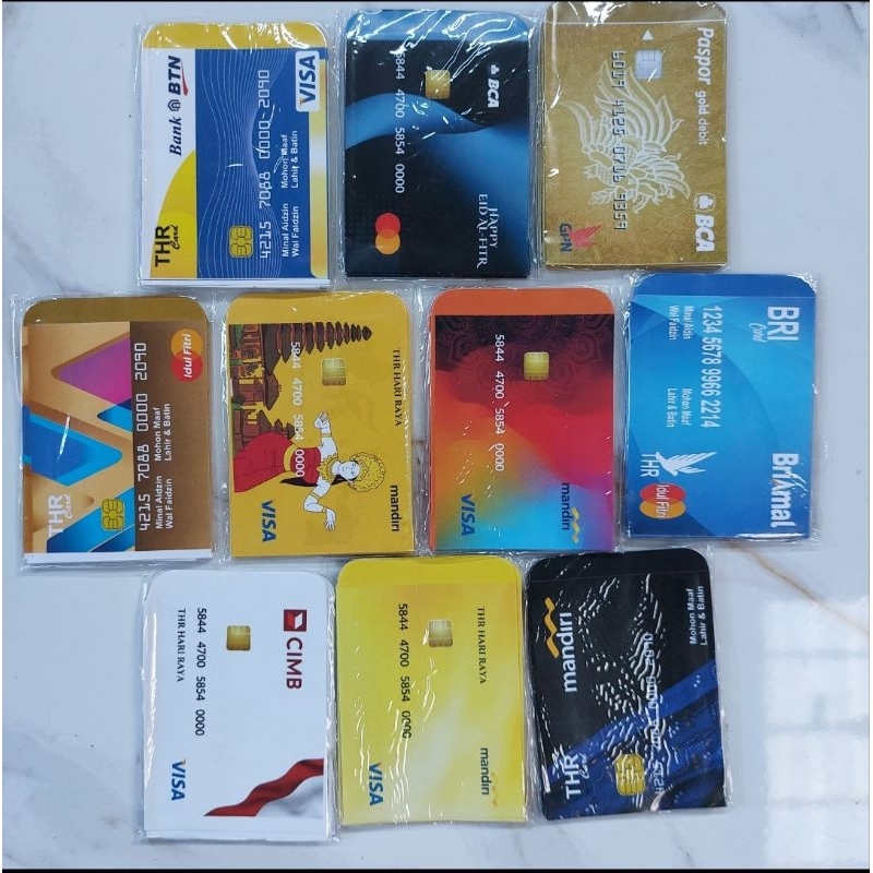 Jual 100 AMPLOP MINI ATM | Shopee Indonesia
