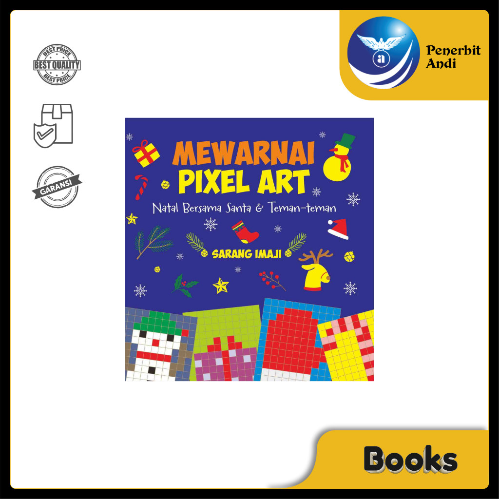 Jual Toko Buku Hadassah - Mewarnai Pixel Art - MNT003 | Shopee Indonesia