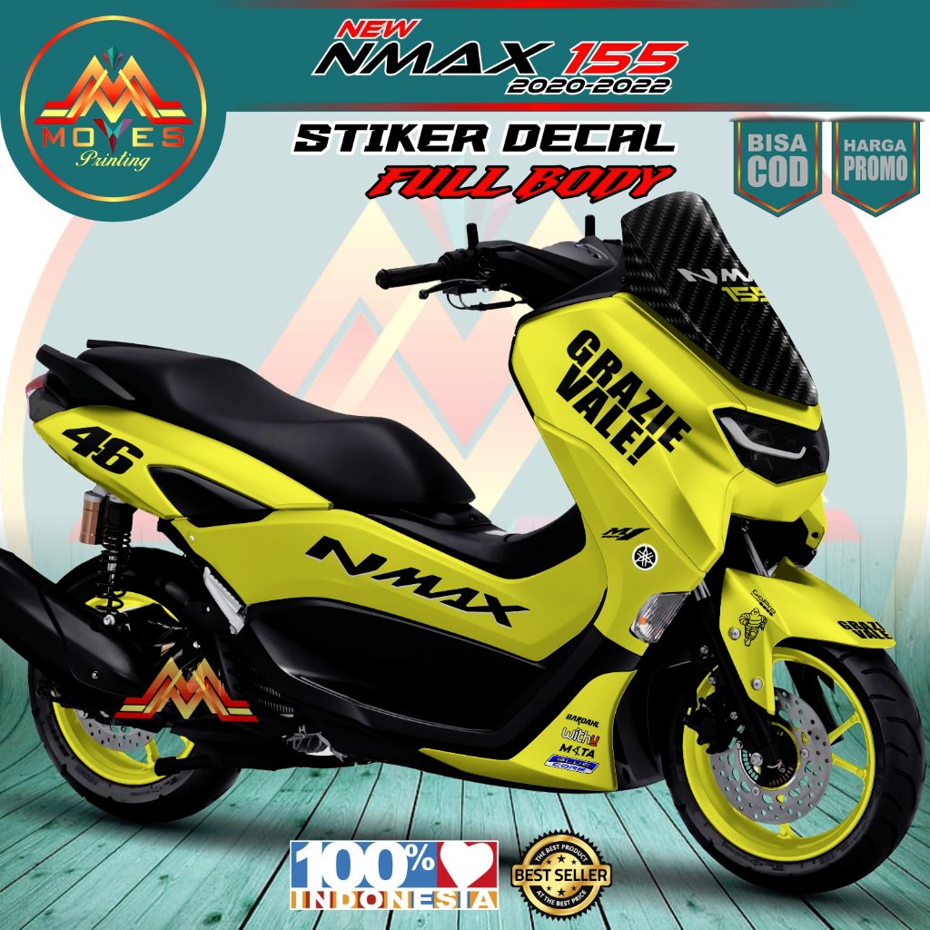 Jual Decal Nmax New 155 stiker fullbody design racing simple | Shopee ...