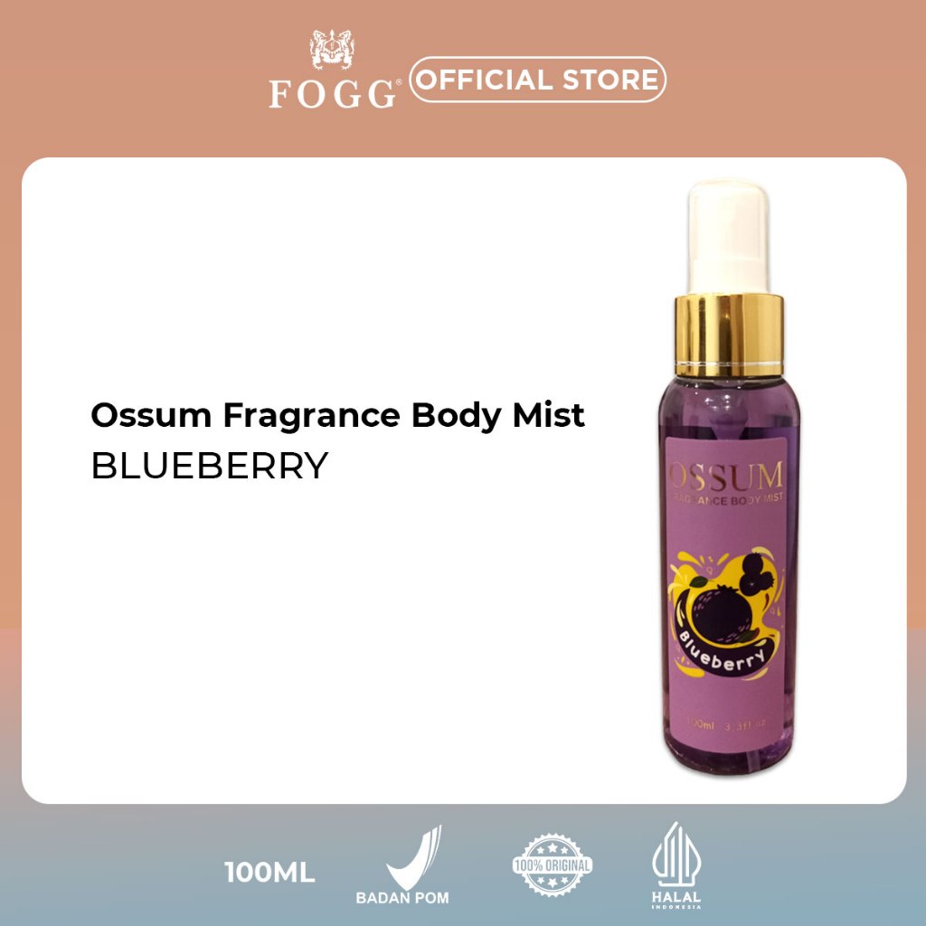 Jual Ossum Perfume Body Mist Blueberry 100ml Untuk Wanita | Shopee ...