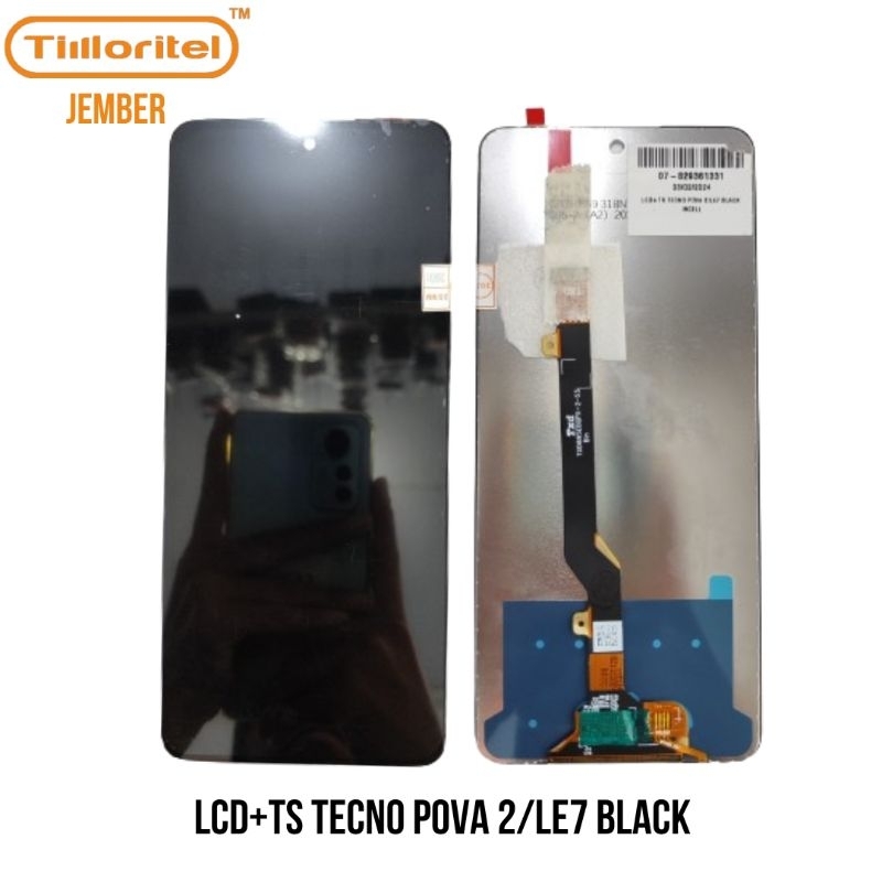 Jual LCD+TS TECNO POVA 2/LE7 BLACK | Shopee Indonesia
