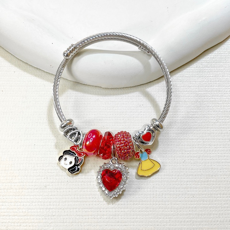 Jual Premium Gelang Pandora Charms Bracelet Serut Titanium Asli Wanita ...