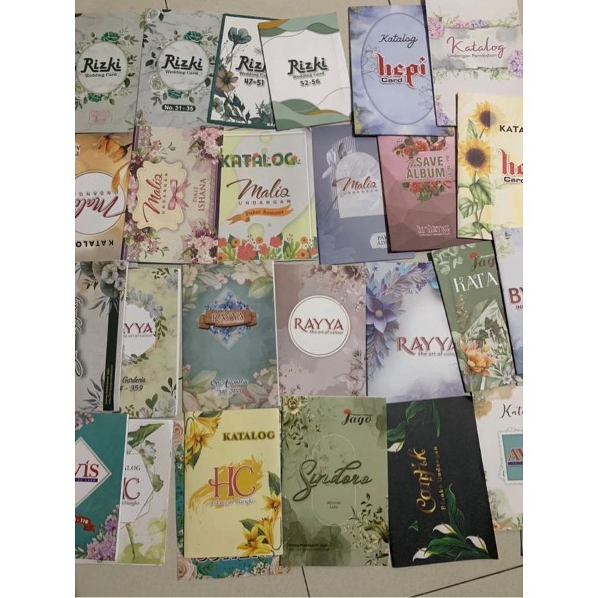 Jual KATALOG Blangko Undangan atau album Kertas Undangan Pernikahan ...
