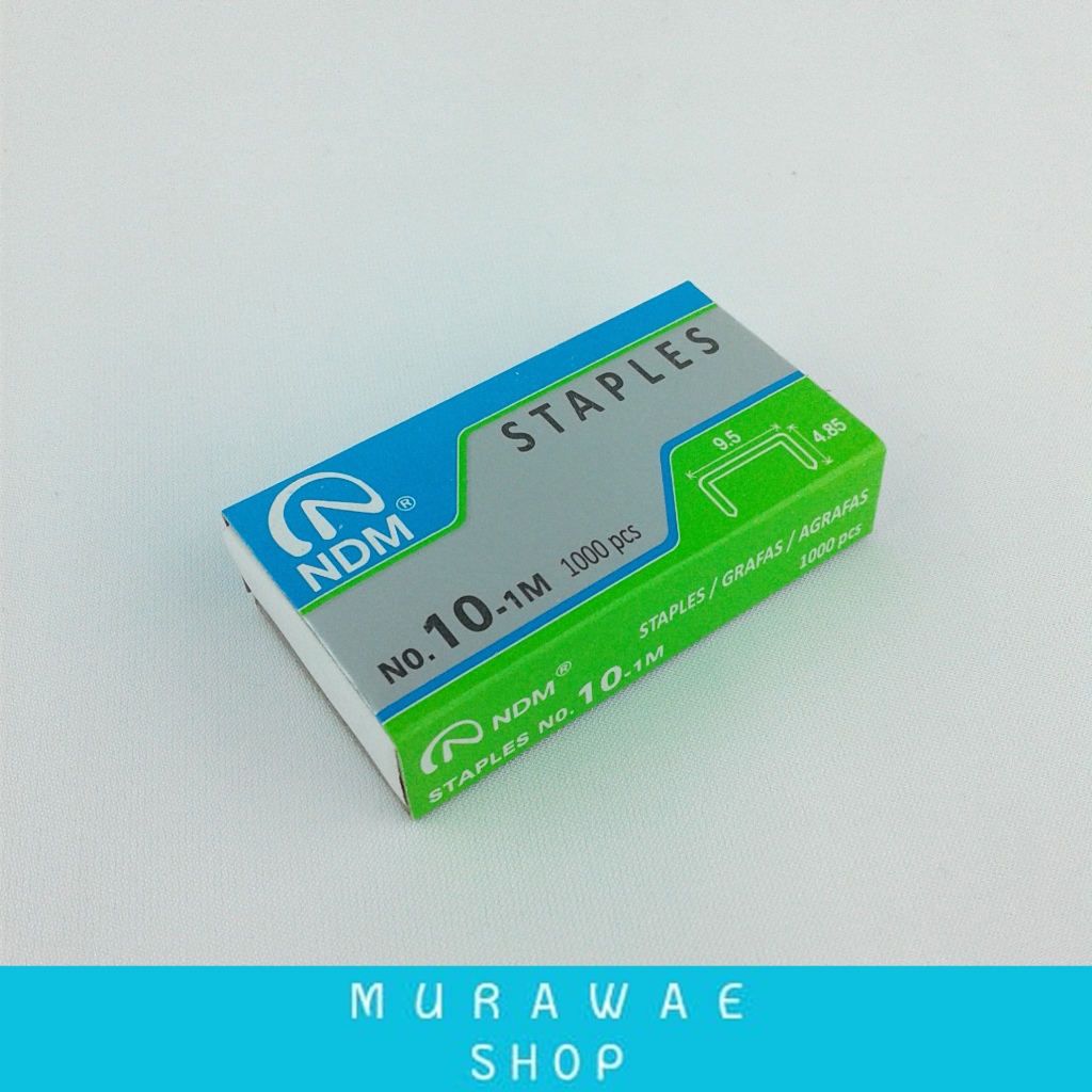 Jual Isi Staples no 10 box kecil/NDM Isi Staples No 10-1M | Shopee Indonesia