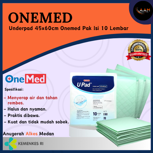 Jual UPAD ONEMED UNDERPAD PERLAK ANTI BOCOR ISI 10 PER PACK | Shopee ...