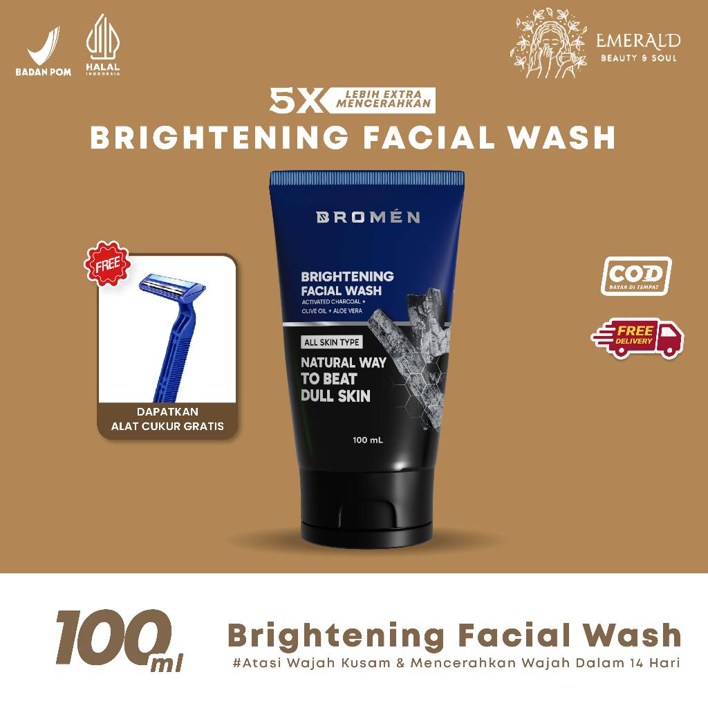 Jual Bromen Brightening Facial Wash - Facial Wash untuk Wajah Kusam ...