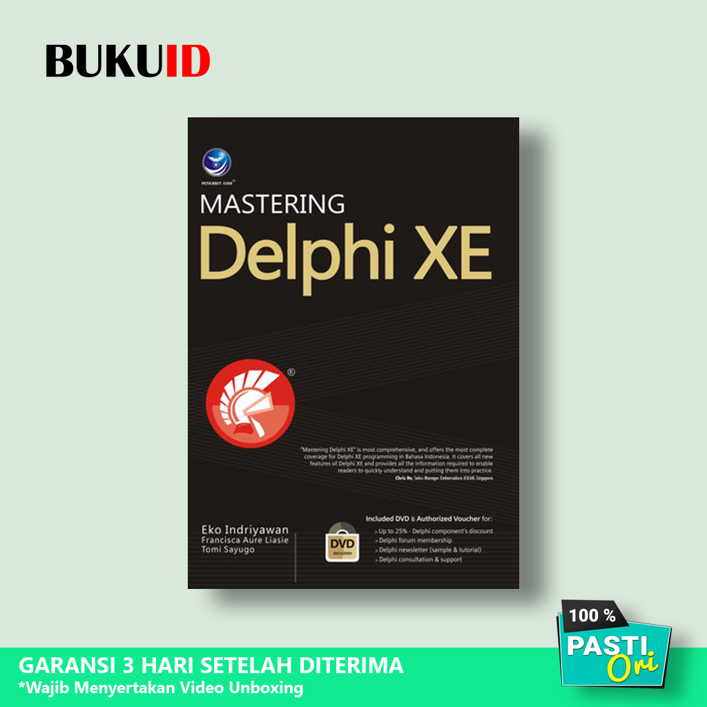 Jual Buku Mastering Delphi XE+DVD - Original | Shopee Indonesia Jual Buku Mastering Delphi XE+DVD - Original | Shopee Indonesia