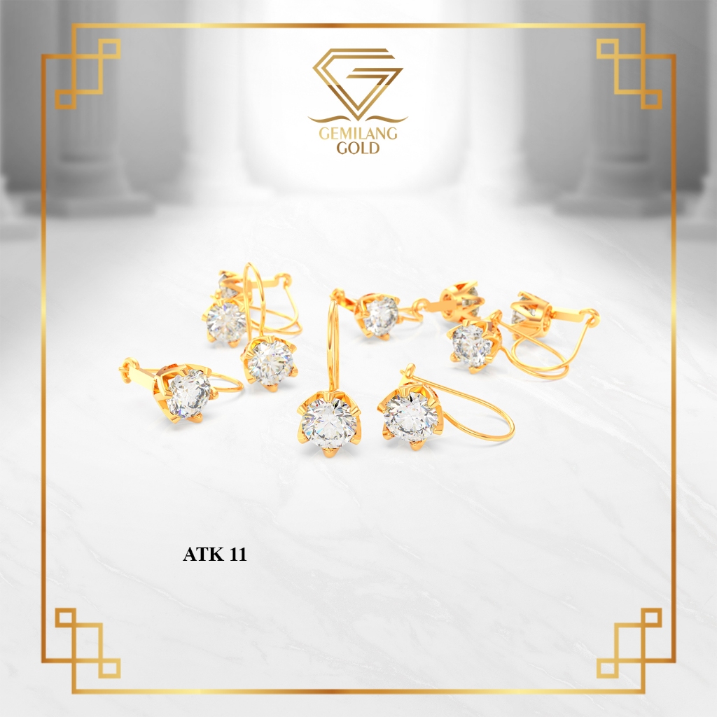 Jual ANTING DESI EMAS ASLI KADAR 6K & 8K MODEL BESAR ANTING DEWASA ...