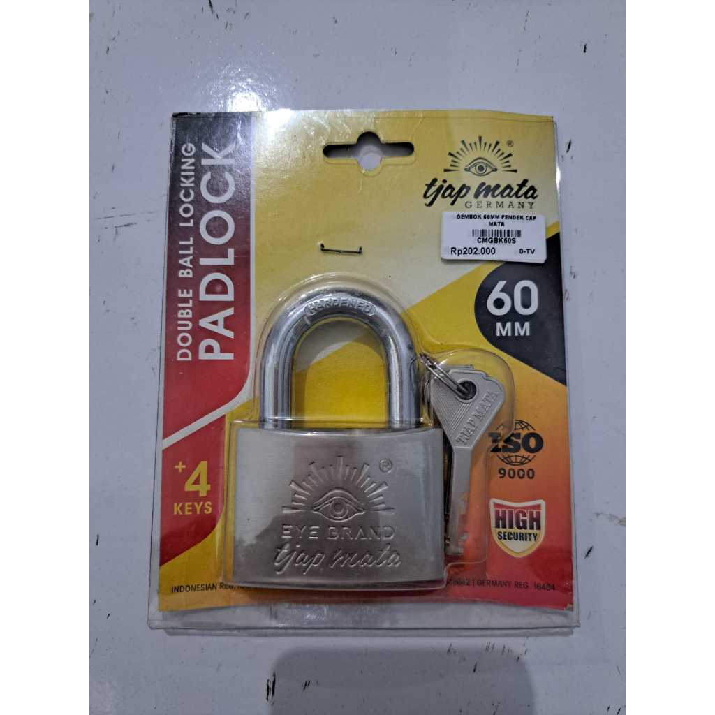 Jual TJAP MATA / CAP MATA Gembok 60 MM (Leher Pendek) | Shopee Indonesia