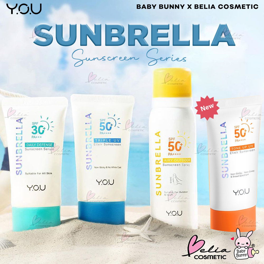 Jual BELIA YOU Sunbrella Sunscreen | Sunscreen Serum | Sunscreen Spray | Elixir Sunscreen | Tone ...