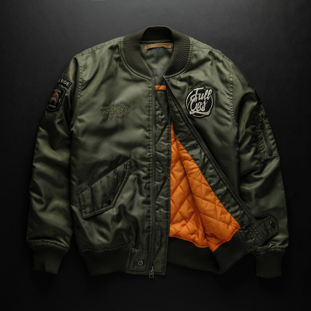 Jual FULL GAS BOMBER ARMYGREEN (size S only) | Shopee Indonesia