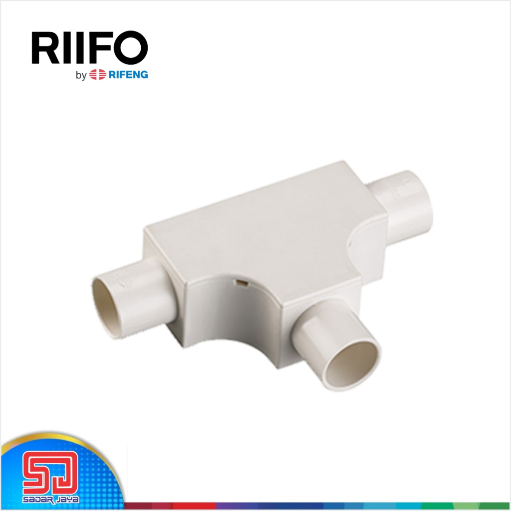 Jual RIIFO Tee With Cover 20mm 5/8 inch Sambungan T Sudut pipa kabel ...