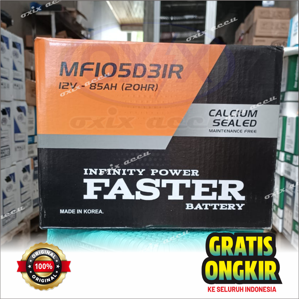 Jual Faster MF N70Z / 105D31R. 12V 85 Ah Aki Mobil / Aki Truck / Aki L ...