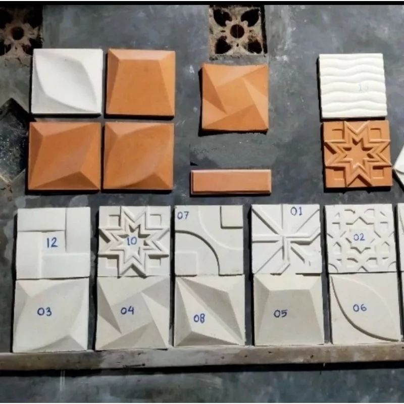 Jual Bata tempel 3d /wall panel /roster tempel untuk eksterior dan ...