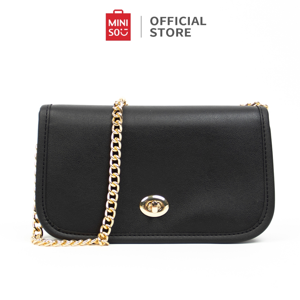 Jual MINISO Tas Pundak Rantai Wanita Shoulder Bag Tas Bahu Persegi ...