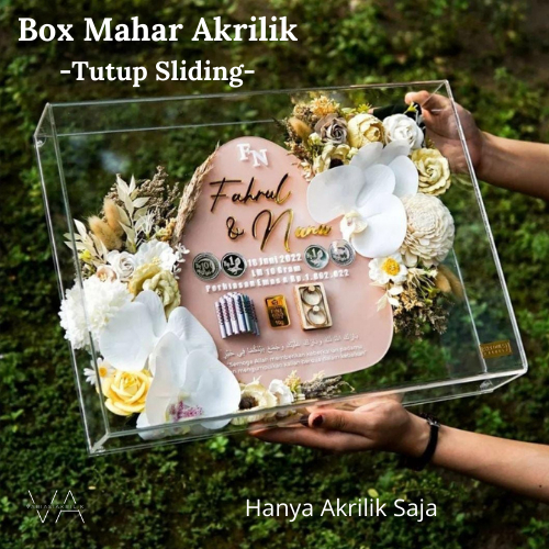 Jual Box Mahar Sliding Akrilik Bening Frame Akrilik Acrylic Box Box ...