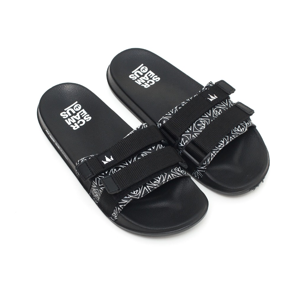 Jual Screamous Slippers Sandals CHEVRON BLACK | Shopee Indonesia