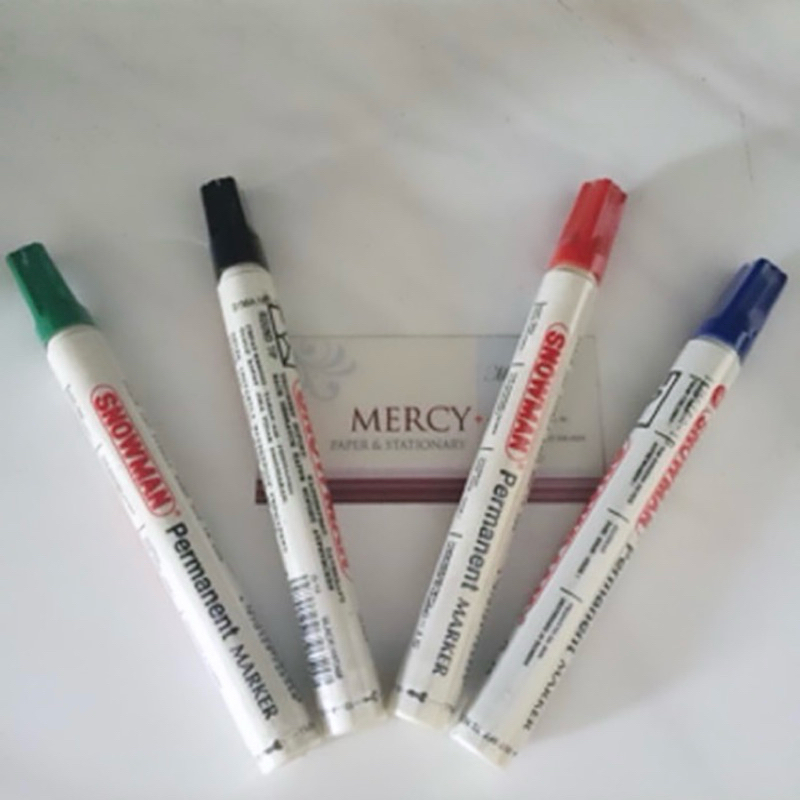 Jual Spidol Permanen Snowman G-12 - Permanent Marker G12 Snowman ...