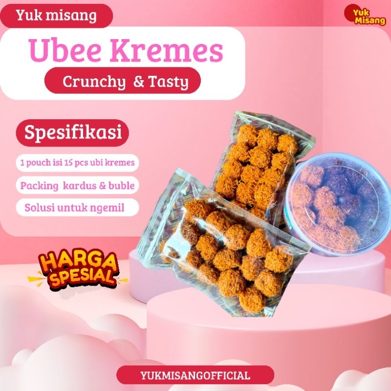 Jual Kremes Ubi Grubi Manis Snack Viral Isi 15 Pcs//Grubi Manis Gula ...