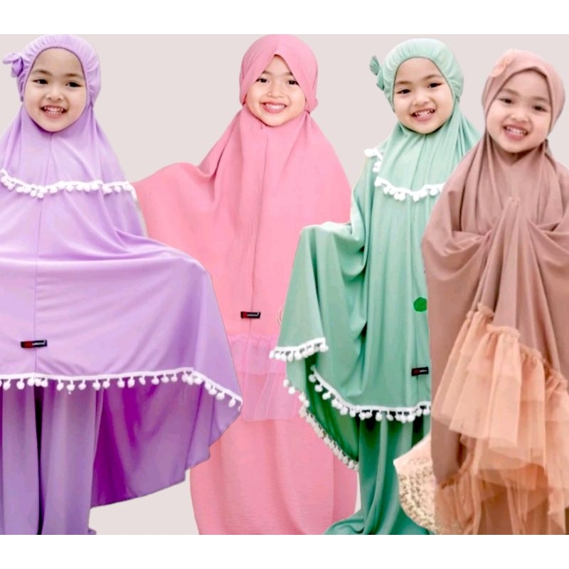 Jual MUKENA ANAK 2-11 THN ALMEERA KIDS | Shopee Indonesia