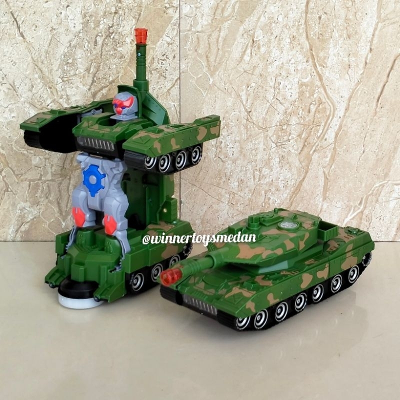Jual Mainan Mobil Deformation Combat Tank Baterai / Mobil Tank ...
