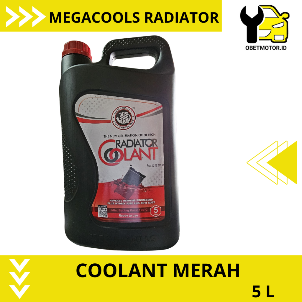Jual Air Radiator / Radiator Coolant Megacools Galon 5 Liter - Merah ...