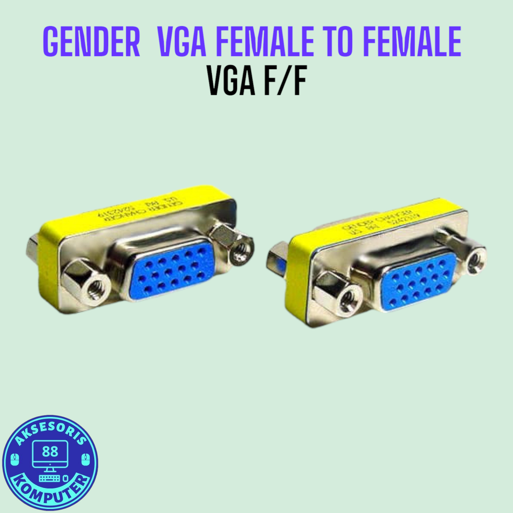 Jual GENDER VGA F/F | KONEKTOR VGA FEMALE TO VGA FEMALE | Shopee Indonesia