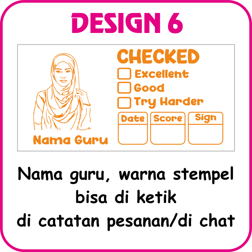 Jual Stempel Penilaian Guru_checked_reward | Shopee Indonesia