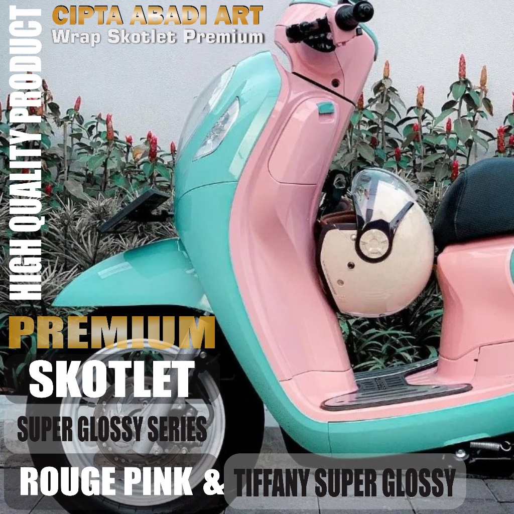 Jual STIKER SKOTLET MOTOR BIRU TOSCA PREMIUM SUPER GLOSSY SERIES ...