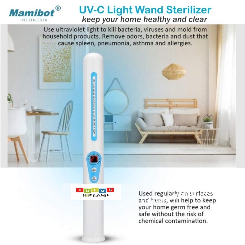 Jual PROMO Mamibot UV C Light Wand Home Sterilizer UVC 4 Watt Multifungsional Alat Steril Virus ...