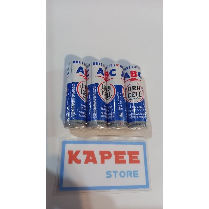Jual Batu ABC Biru AA | Battery ABC blue AA ( 1 pak isi 4 pcs ...