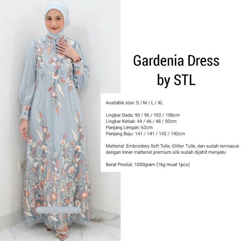 Jual Gardenia Dress Aquafoam by SARAH THE LABEL (NO PAYLATER/KARTU KREDIT) | Shopee Indonesia
