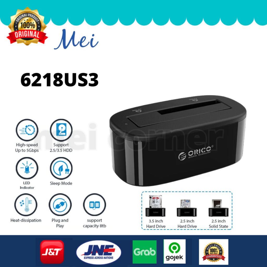 Jual ORICO 6218US3 DOCKING SSD HD (MC) | Shopee Indonesia