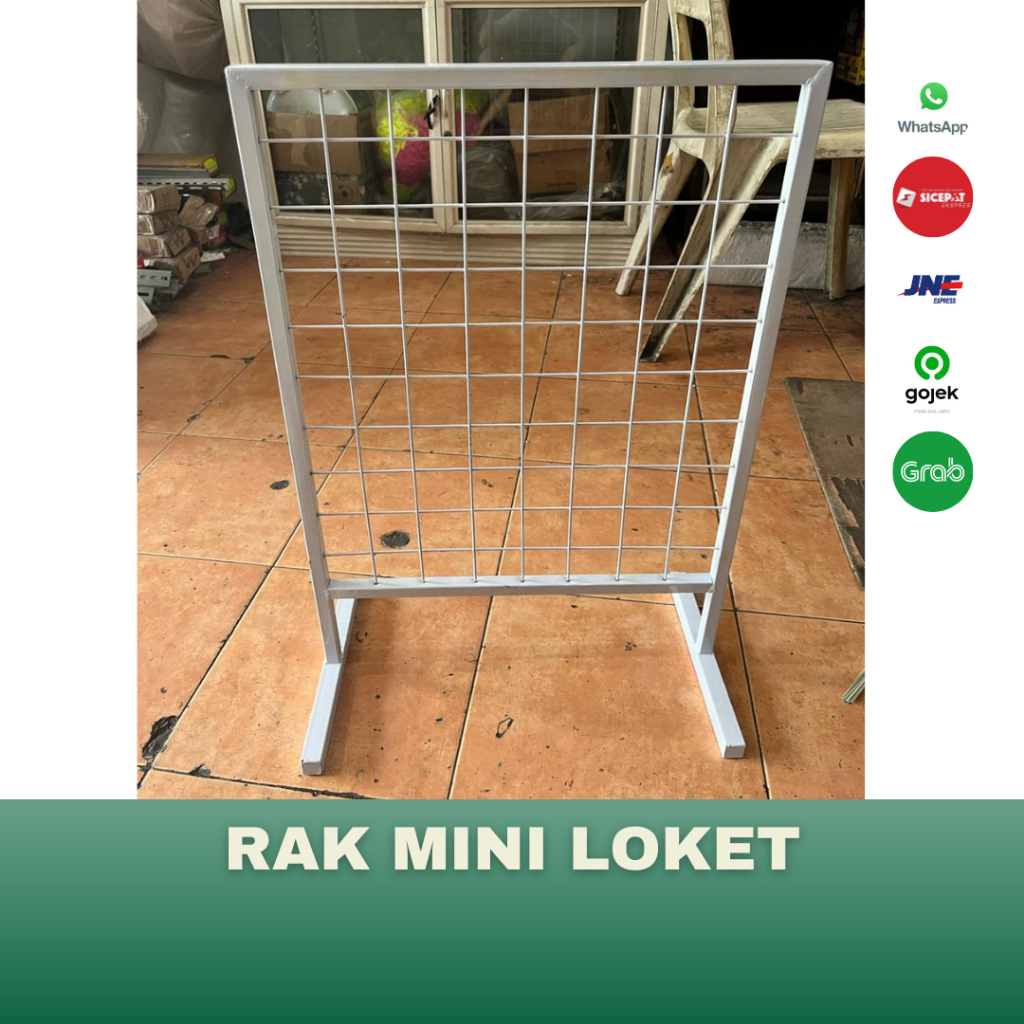 Jual Rak Mini Loket/ Rak Mini Mundo/ Rak Display Aksesoris Kawat/ Ram ...