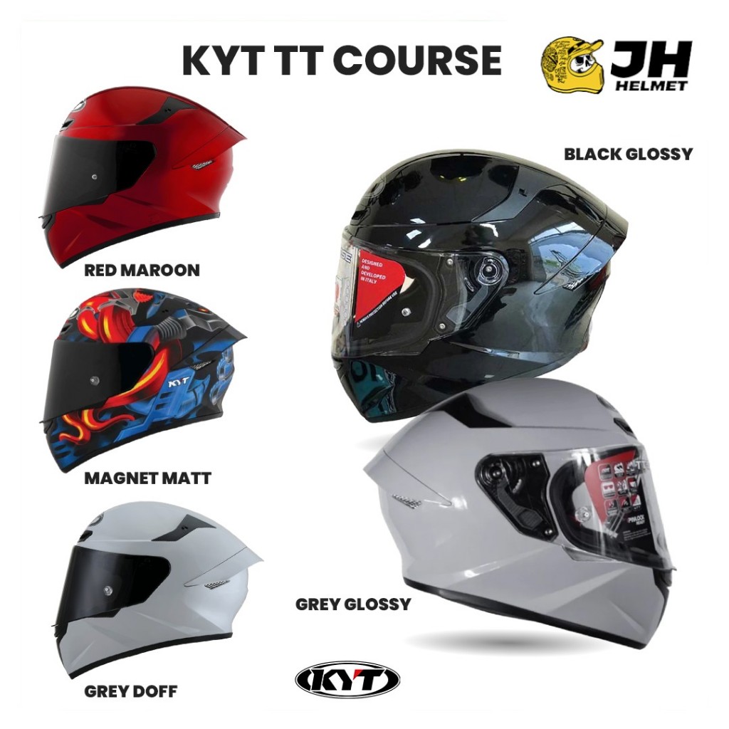 Jual Helm KYT TT Course | Helm Full Face Visor | Motorcycle | Helmet Sport | Jual Helm | Shopee ...