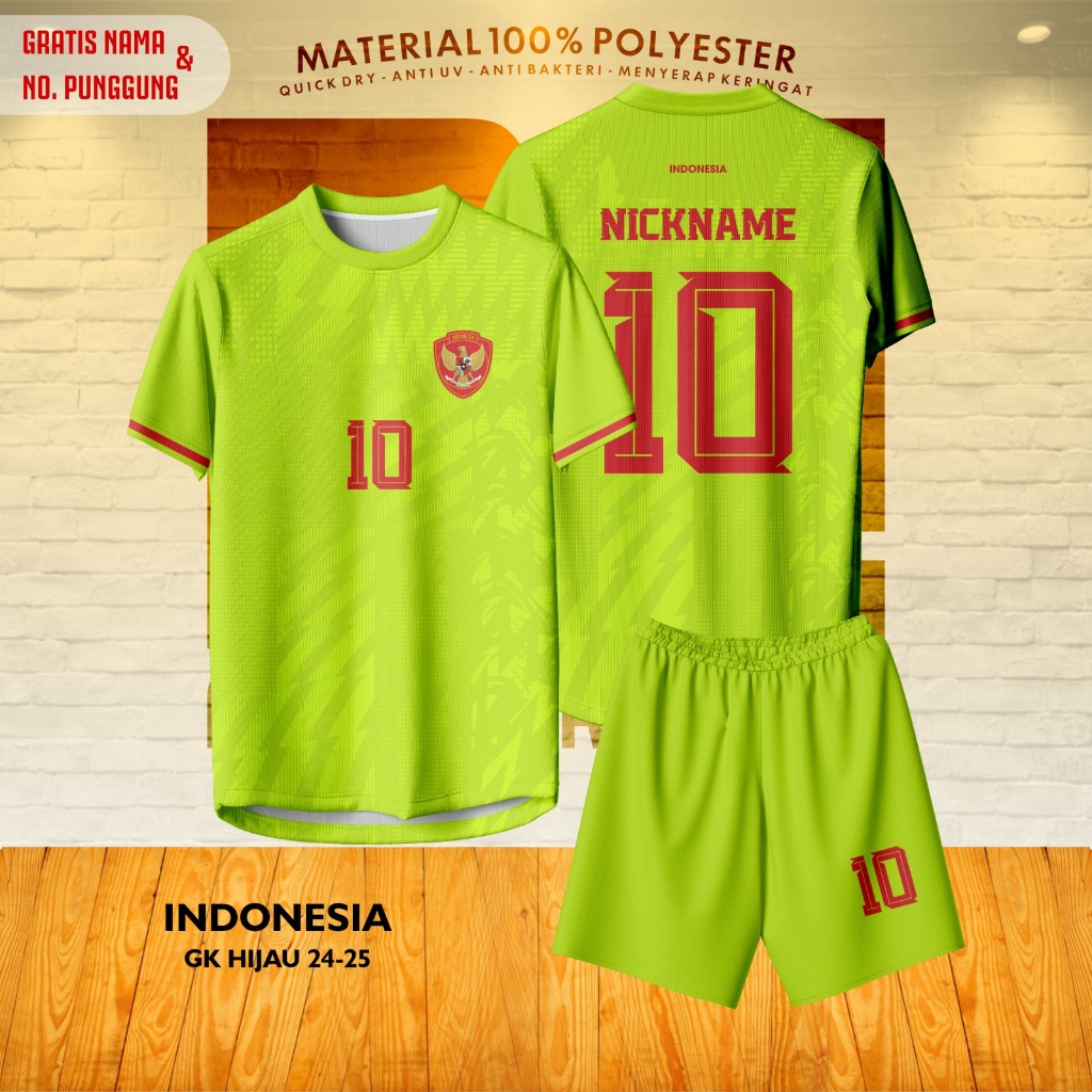 Jual Jersey/Baju TIMNAS GK AWAY 2024 SUPORTER Gratis Name Set & No ...