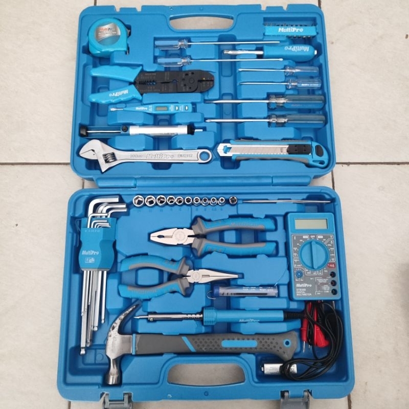 Jual Multipro Peralatan Tukang listrik Electric Toolkit Tool Kit Set 52 Pcs | Shopee Indonesia