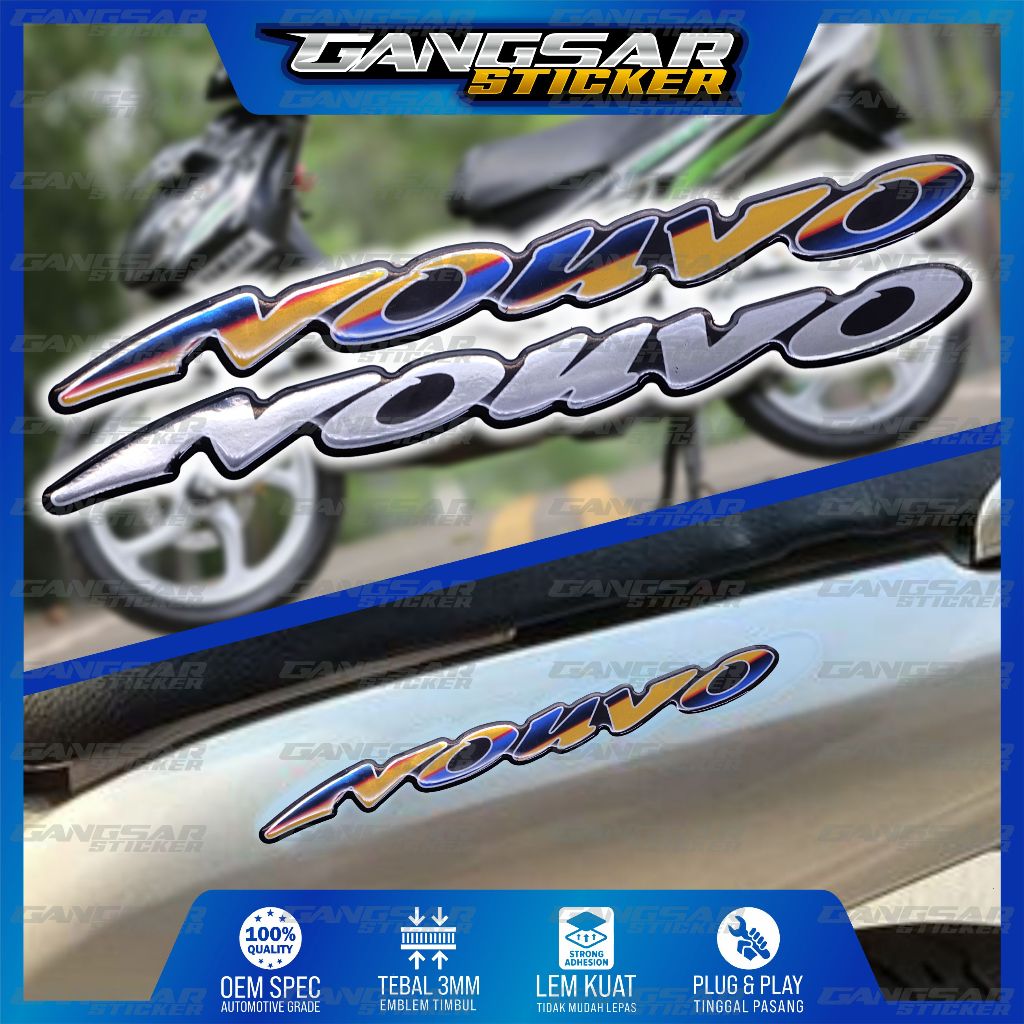 Jual Emblem yamaha nouvo / emblem timbul yamaha nouvo / emblem nouvo ...