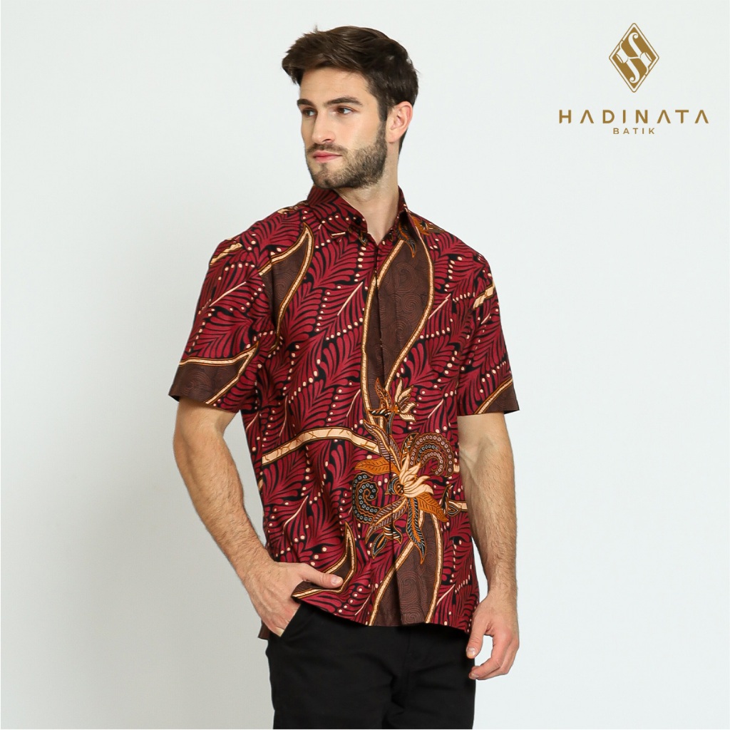 Jual Hadinata Batik Pria Kemeja Pendek Rasyid Ratih | Shopee Indonesia