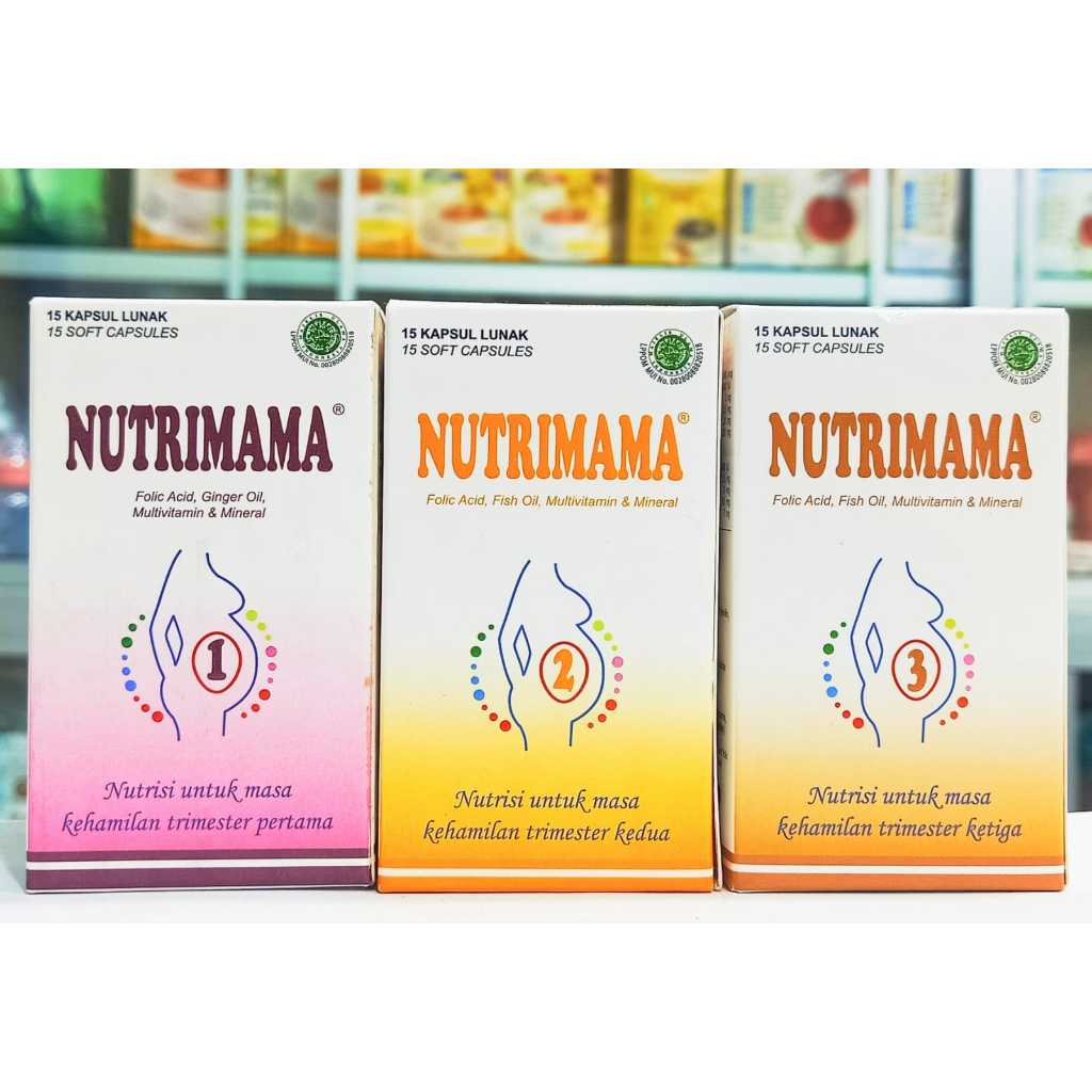 Jual Nutrimama 𝐓𝐫𝐢𝐦𝐞𝐬𝐭𝐞𝐫 𝟏/𝟐/𝟑 𝐈𝐒𝐈 𝟏𝟓 𝐊𝐀𝐏𝐒𝐔𝐋 - Nutrisi Untuk Ibu Hamil | Shopee Indonesia