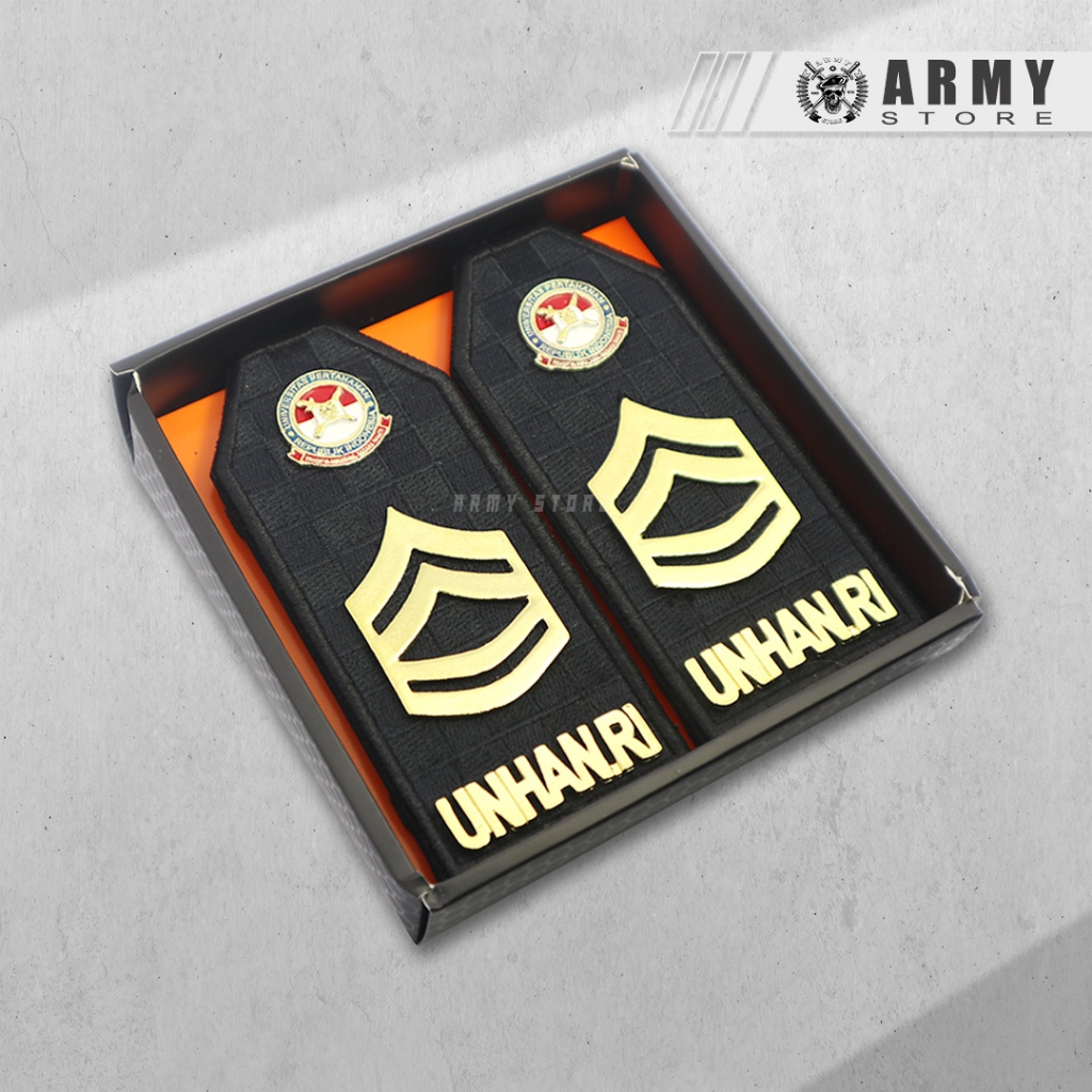 Jual Pangkat PDU UNHAN RI Chevron 2-2 Hitam Premium | Shopee Indonesia