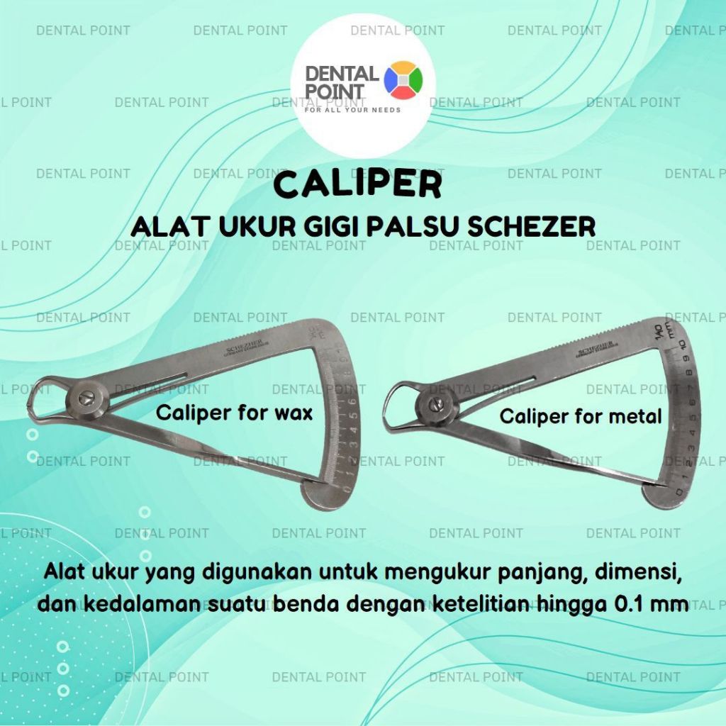 Jual Caliper For Metal/Wax/Alat Ukur Gigi Palsu/Jangka Sorong Dental ...