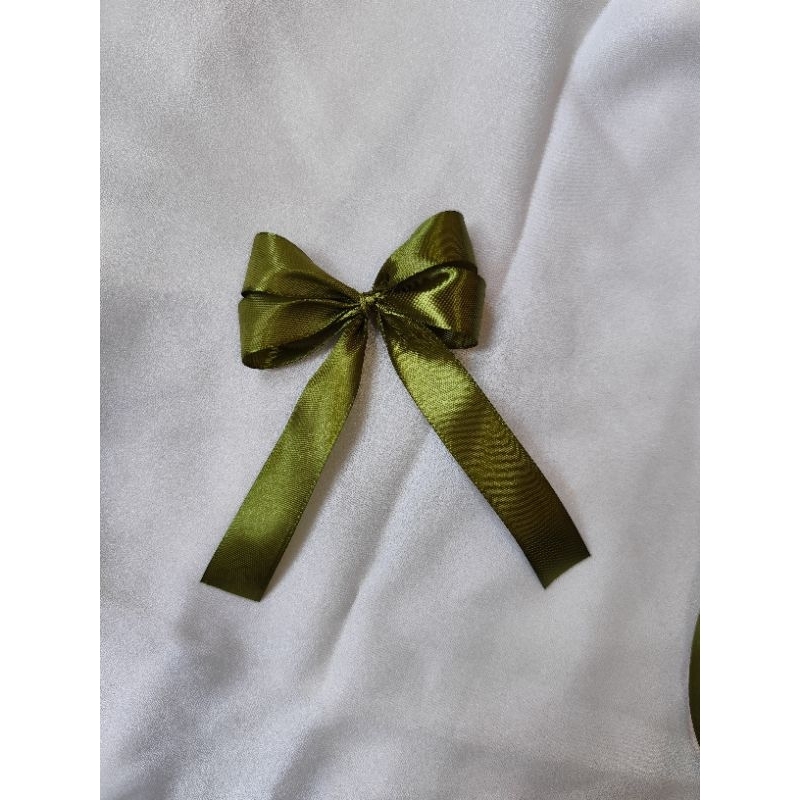 Jual pita satin Instan Warna Ijo Lumut uk lebar cm. Min order 10 pcs ...