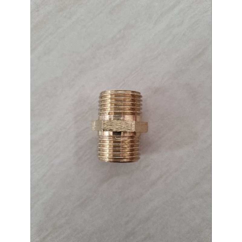 Jual Double nepel kuningan / doble neple kuningan / dobel nipel ...