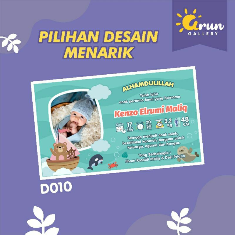 Jual BANNER BAYI / NEW BORN / SPANDUK NAMA ANAK / BABY NEW BORN ...