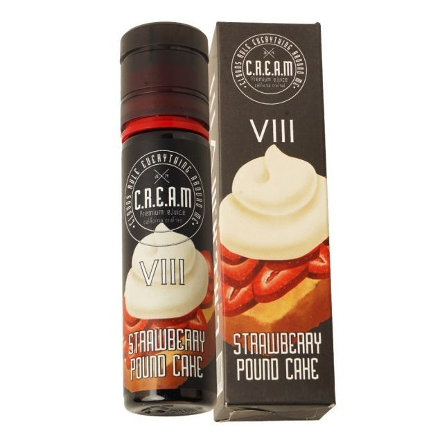 Jual Liquid Vape EJM CREAM VIII Strawberry Pound Cake 60ML By Cream x ...