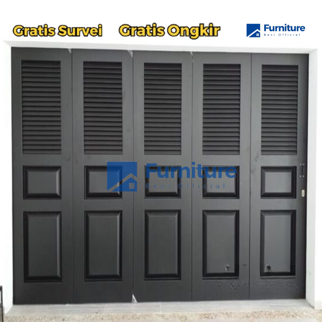 Jual PINTU TOKO BESI LIPAT / PINTU TOKO ROLING DOOR / PINTU GESER LIPAT ...