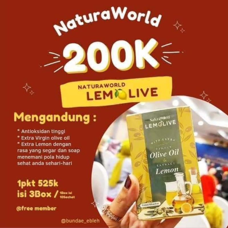 Jual LEMOLIVE 1 KOTAK 10 sachet | Shopee Indonesia