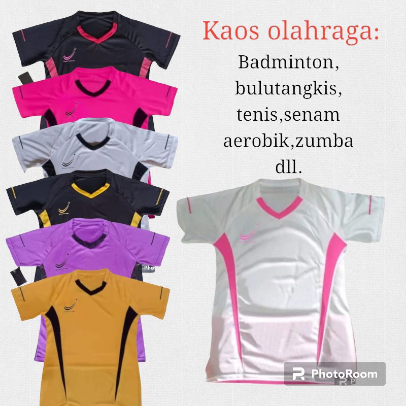 Jual Jersey running wanita kaos olahraga wanita baju training lari ...